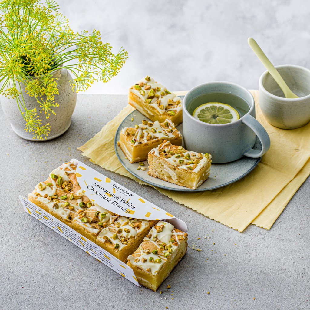 Lemon & White Chocolate Blondie - Cakehead